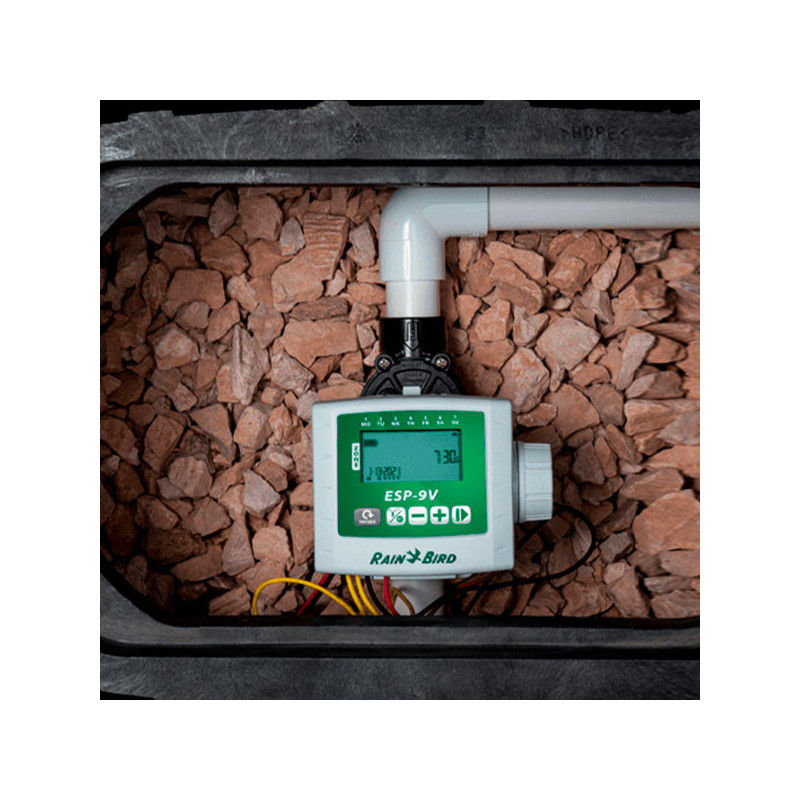 Programadores de Riego ESP-9V 4 Zonas a Pilas para Selenoide 9V IP68 ...