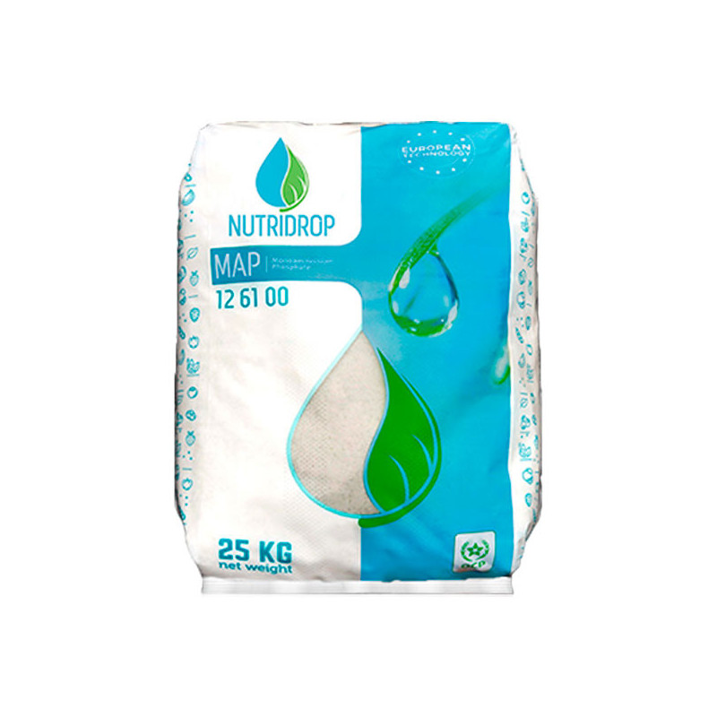 Fosfato Monoamonico Soluble 25Kg Fertilizante Agricola Cristalizado Soluble Fertirriego Nutridrop
