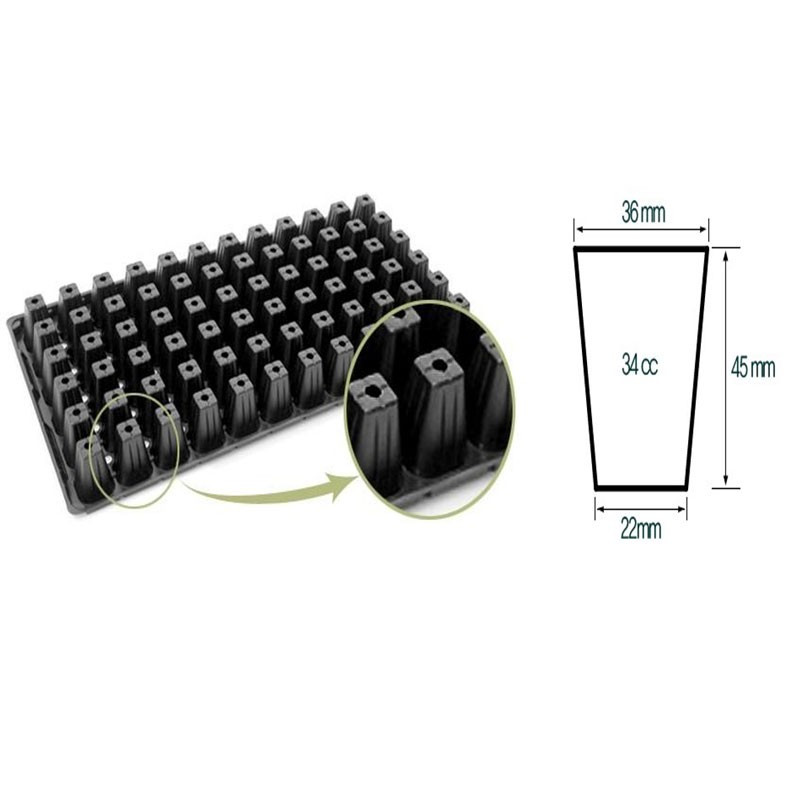 Bandejas de Germinacion 72 celdas x 100U, almacigo de Pimiento, Pepino