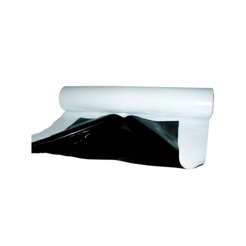 Plastico Mulch Agricola Bicapa BL/NE 1.20 x 1000M 25Micras, Solplast
