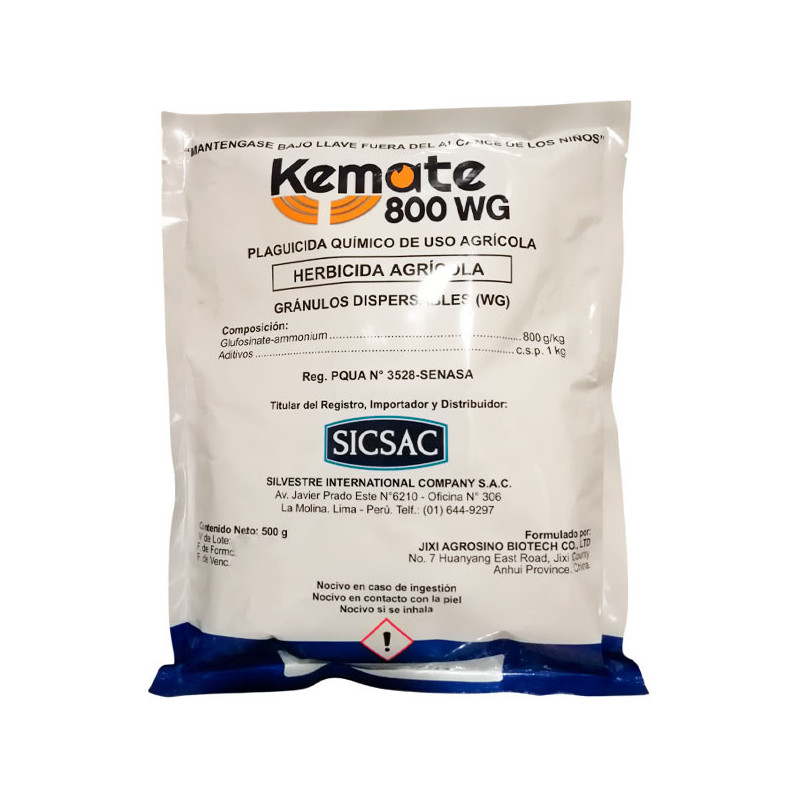 Kemate 800WG 500gr Glufosinato de Amonio Herbicida Accion Contacto ...