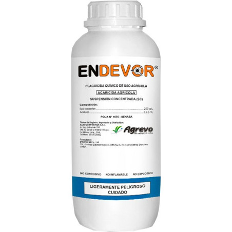 Endevor 1L, Spirodiclofen 25 SC, Controla Acaros Arañas, Agrevo
