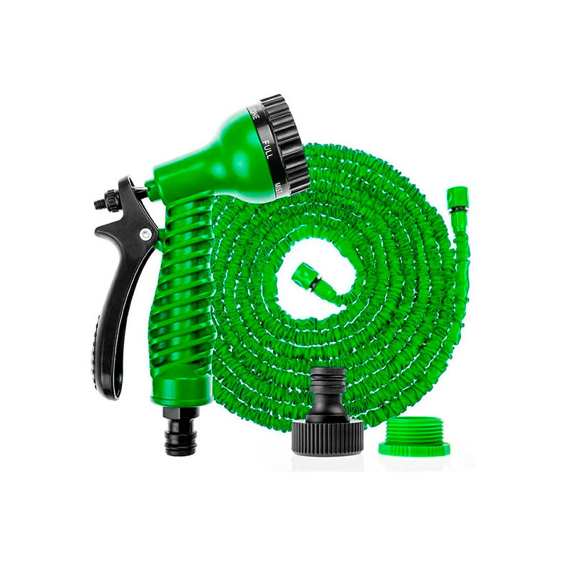 Manguera Expandible 15M Con Pistola 7Funciones C3/4 Wolfox WF0784