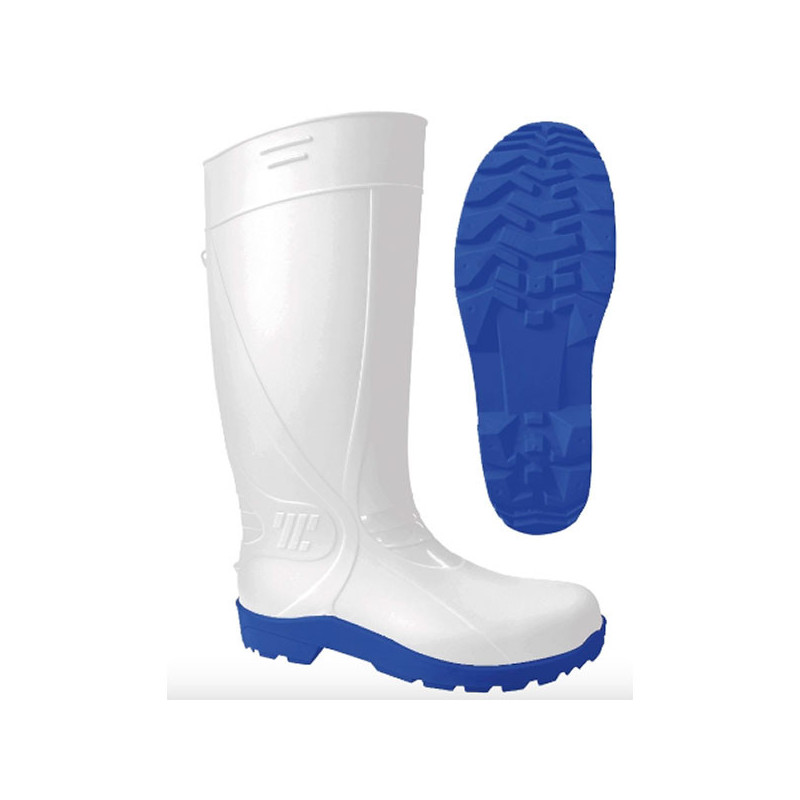 Botas de Caucho Talla 40 Sanitaria Blanca de Hule N26 Toolcraft TC5171